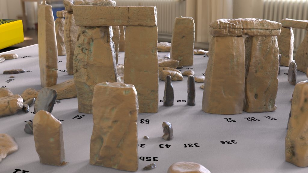 Models of Stonehenge: sizes for 76th and 35th scale replica miniatures