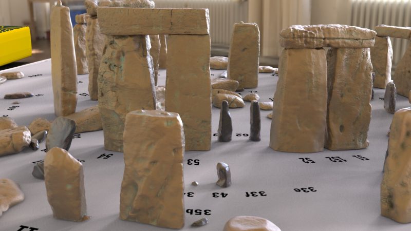 Models of Stonehenge: sizes for 76th and 35th scale replica miniatures