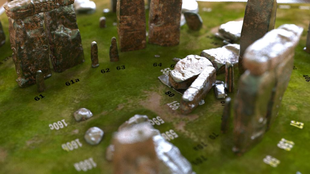 Models of Stonehenge: sizes for 76th and 35th scale replica miniatures