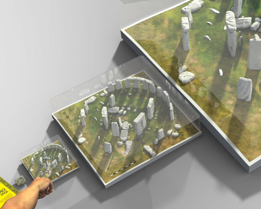 Models of Stonehenge: sizes for 76th and 35th scale replica miniatures